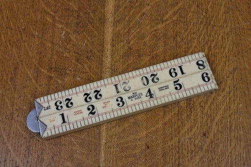 Wm Marples & Sons 24" Plastic Four Fold Rule with Stainless Steel ...