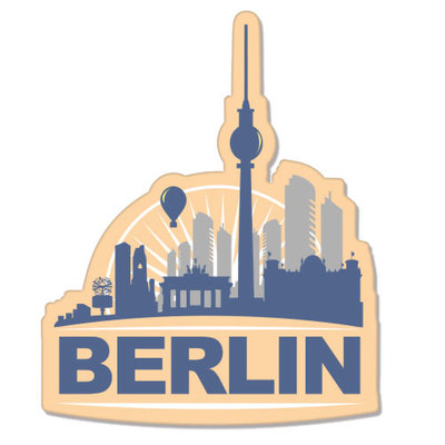 Berlin City Germany Travel car bumper sticker decal 5" x 4" | eBay
