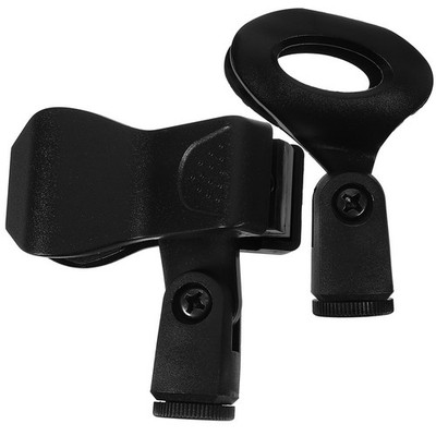 2 Pcs Microphone Clips Mic Clamps Universal Microphone Clip Holder Mic ...