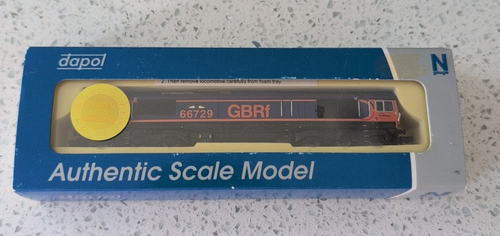 Dapol N Gauge Class 66729 Derby County GB Railfreight GBRf ND-201D ...
