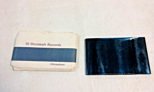 10 blue Dictaphone Dictabelt Records Belts Pack wi Envelope - New Old ...