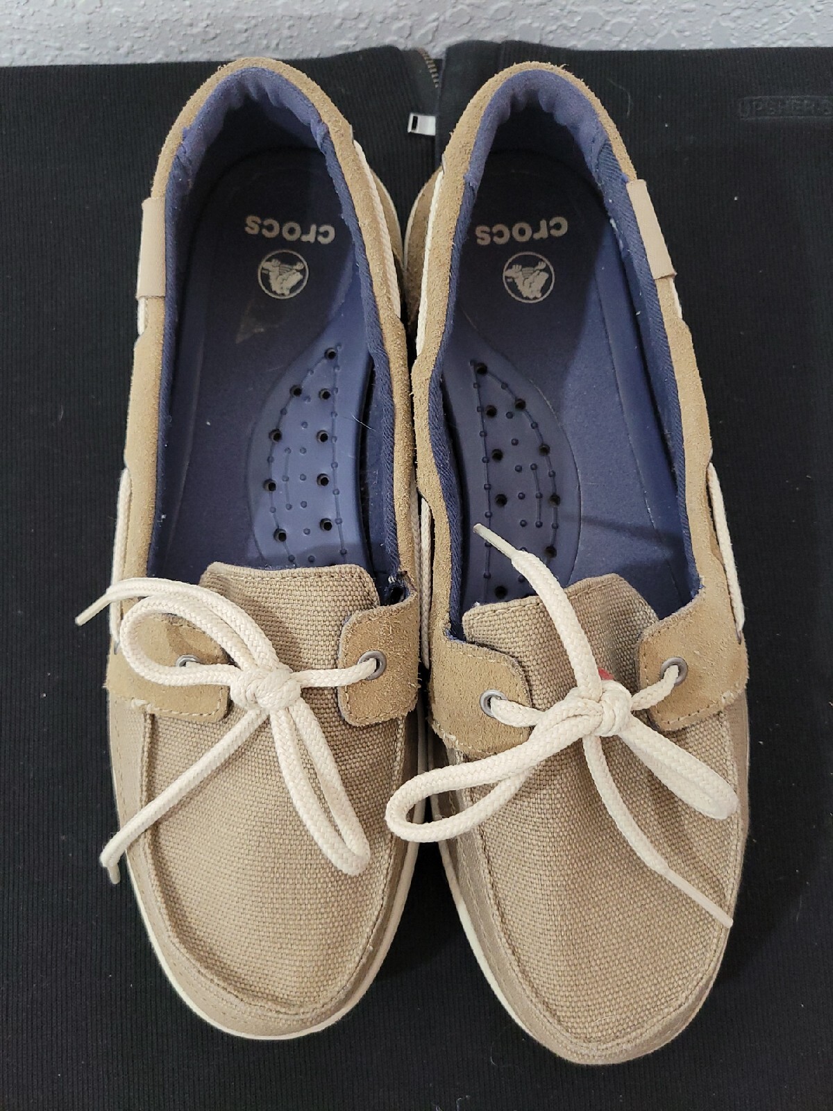 Crocs Walu 200482 Olive Green Boat Loafers Slip On Sh… - Gem