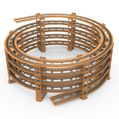 4.5 Level, 50cm Double Track Helix for Hornby, Peco R3/R4. Free ...