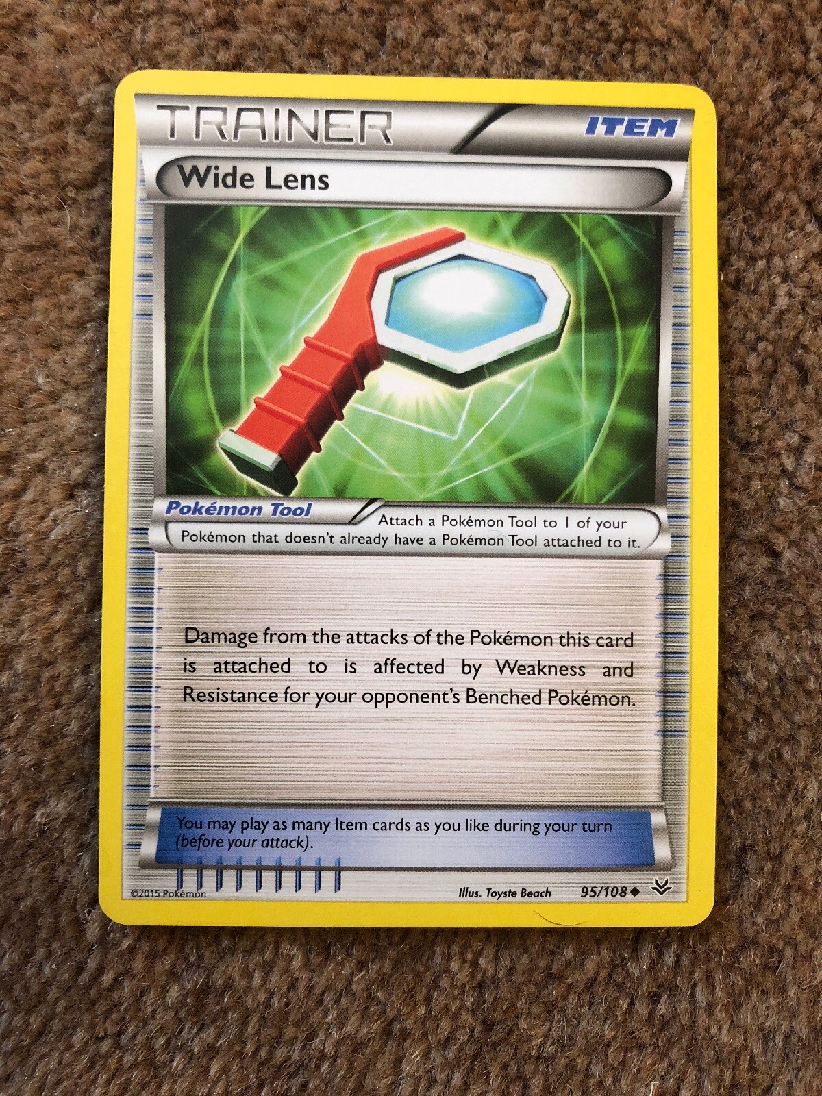 Wide Lens 95/108 - Uncommon - Trainer Card - Pokemon TCG | eBay