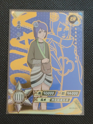 Naruto Kayou - TCG CCG Trading Cards - Konan - NR-ZR-031 - US Seller ...