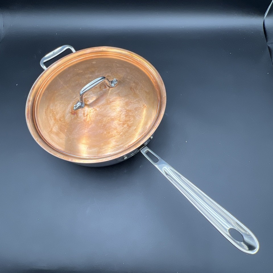 All-Clad Stainless Steel Copper Core 4-qt Essential Pan with Copper lid ...