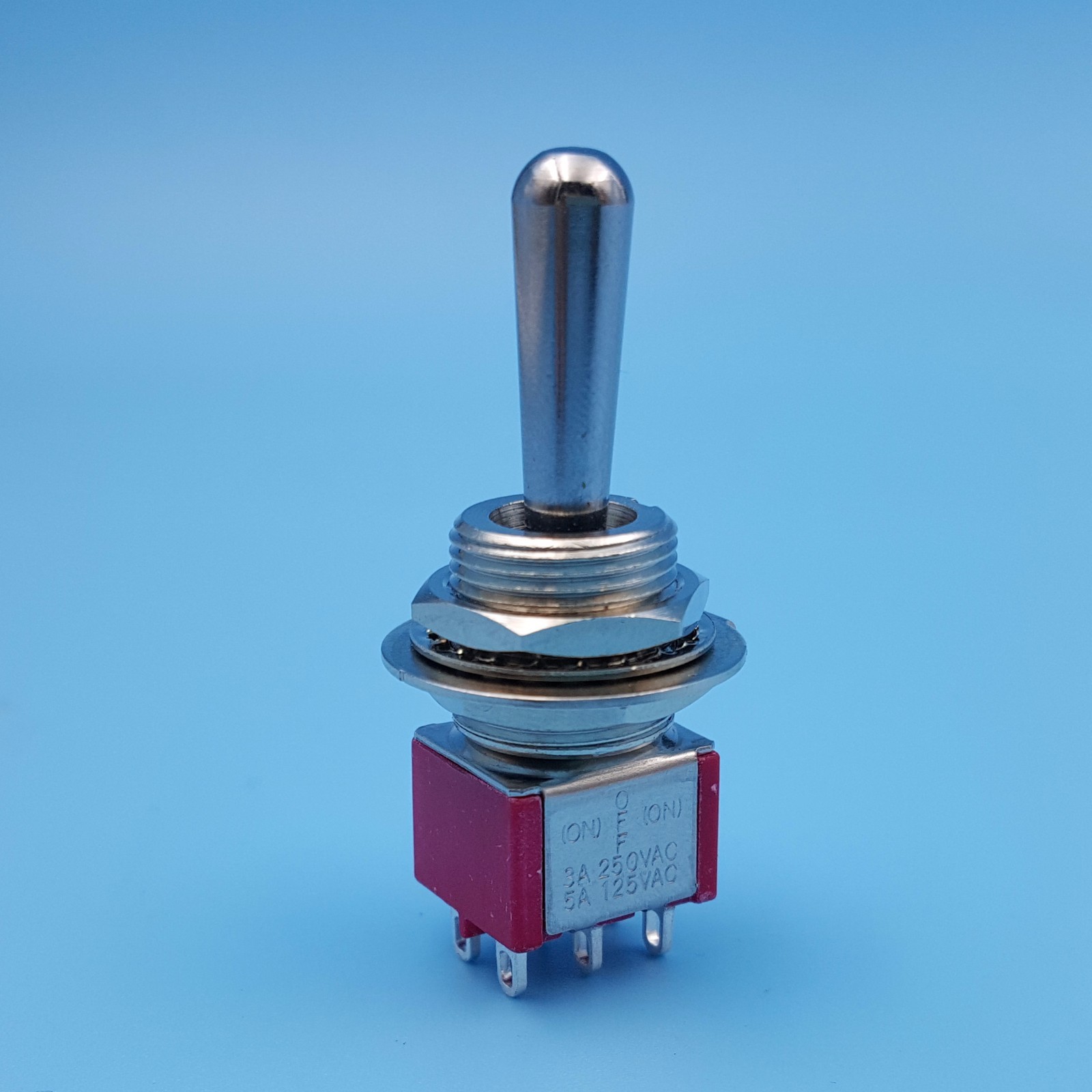 5Pcs SH T8012A-Z1 6Pin MOM-OFF-MOM Momentary DPDT Large Handle Toggle ...