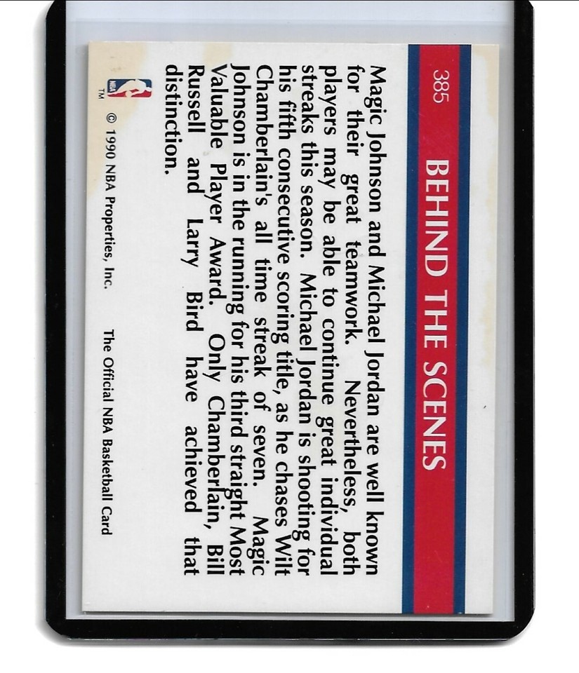 1990 NBA Hoops Inside Stuff Super Streaks Michael Jordan Magic Johnson ...