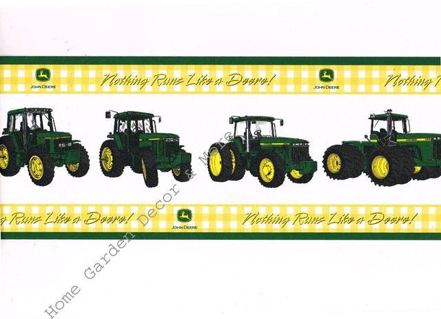 John Deere Tractor Wallpaper Border Paper 5 Yards 7 Inches Tall for ...