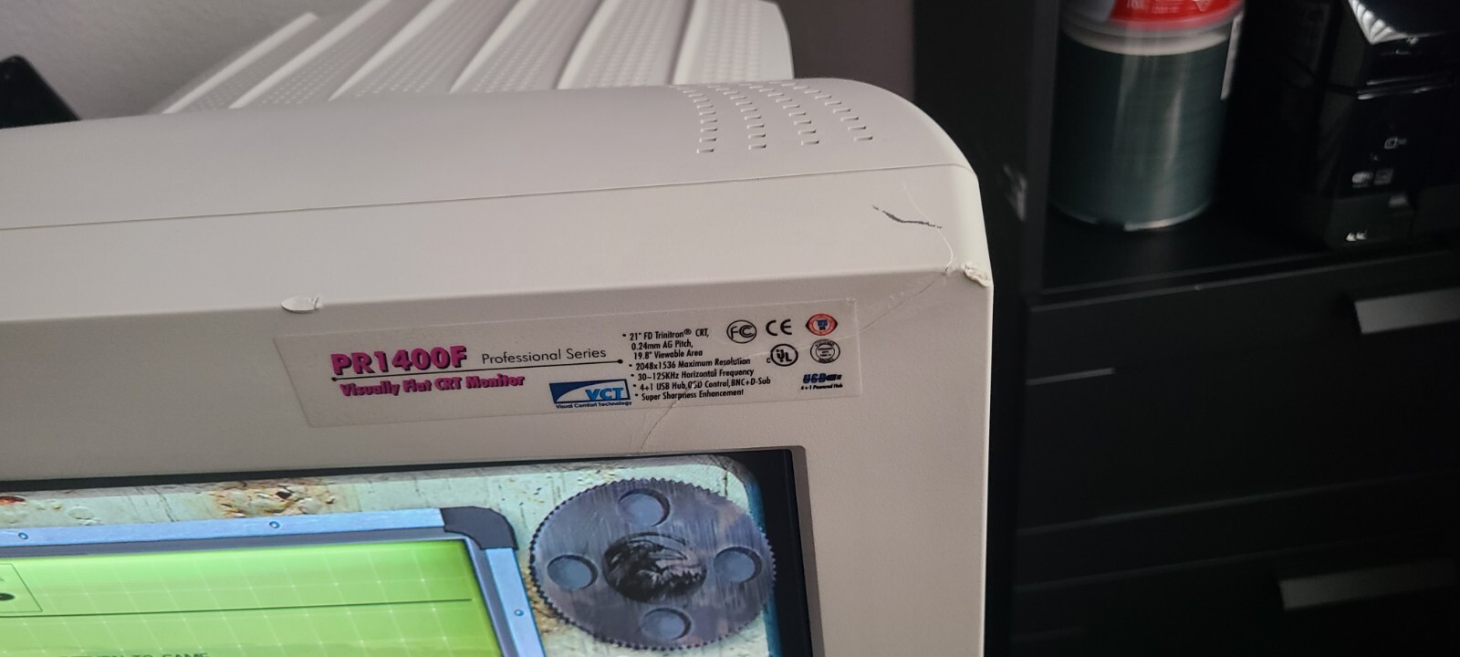 Trinitron Flat CRT CTX PR1400F Ultra Screen 2048x1536 USB, OSD, BNC, D ...