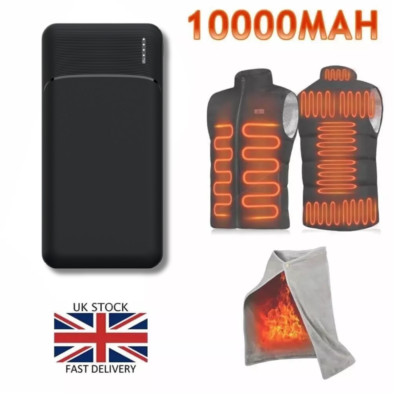 POWER BANK FOR ELECTRIC HEATED VEST JACKET BODY WARMER USB 5V 2A ...