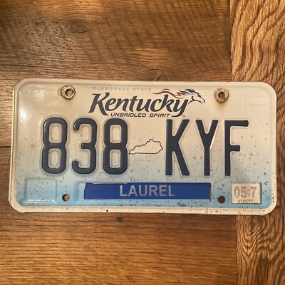 kentucky license plate laurel county vintage antique mancave ratrod ...