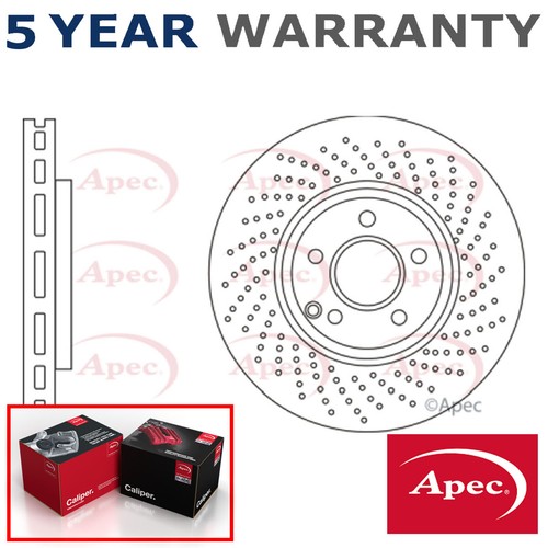 Apec Front Brake Disc Fits Mercedes CLS 2011-2017 2.1 CDi D 3.0 3.5 ...