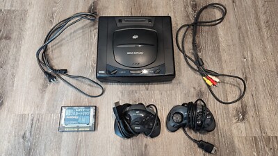 Modded (US & Japan) SEGA Saturn + 2 Controllers + 4MB RAM Cart Tested ...