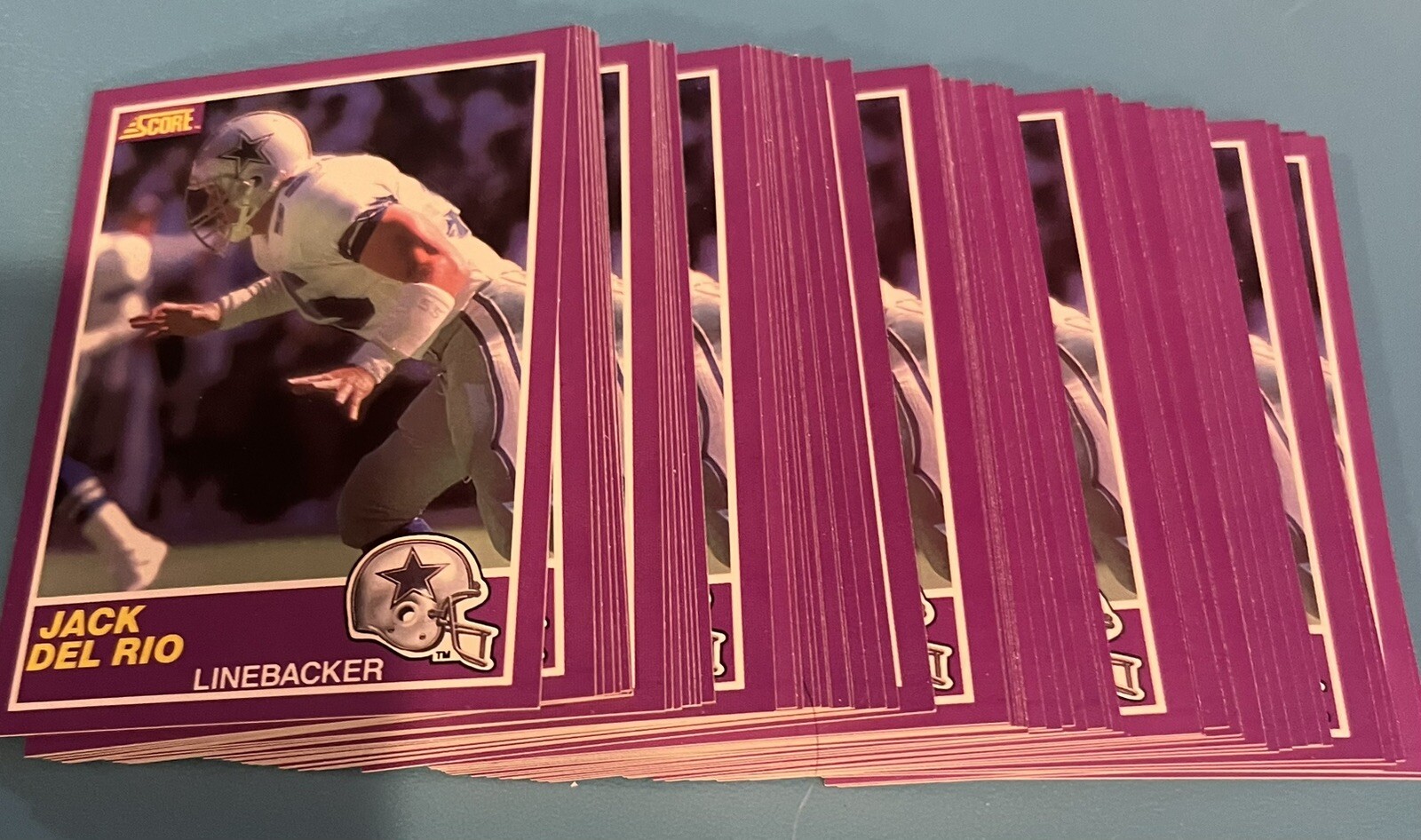 (50+) JACK DEL RIO 1989 SCORE SUPPLEMENTAL Update ROOKIE CARD LOT *RARE ...