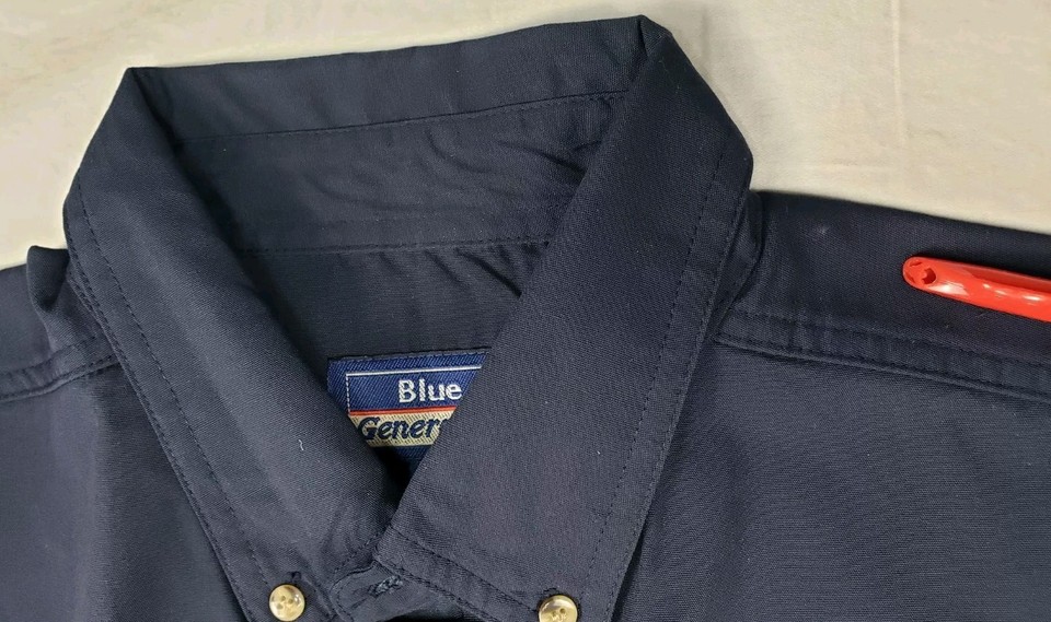 Blue Generation Men's Long Sleeve Dark Blue Size L New With Defects | eBay