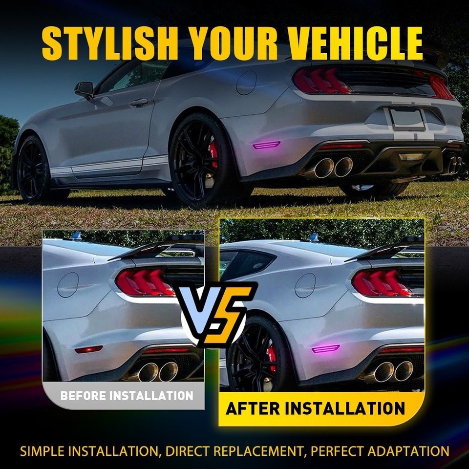 Dynamic Smoked LED Side Marker Blinker Signal Light For 2015-2023 Ford ...