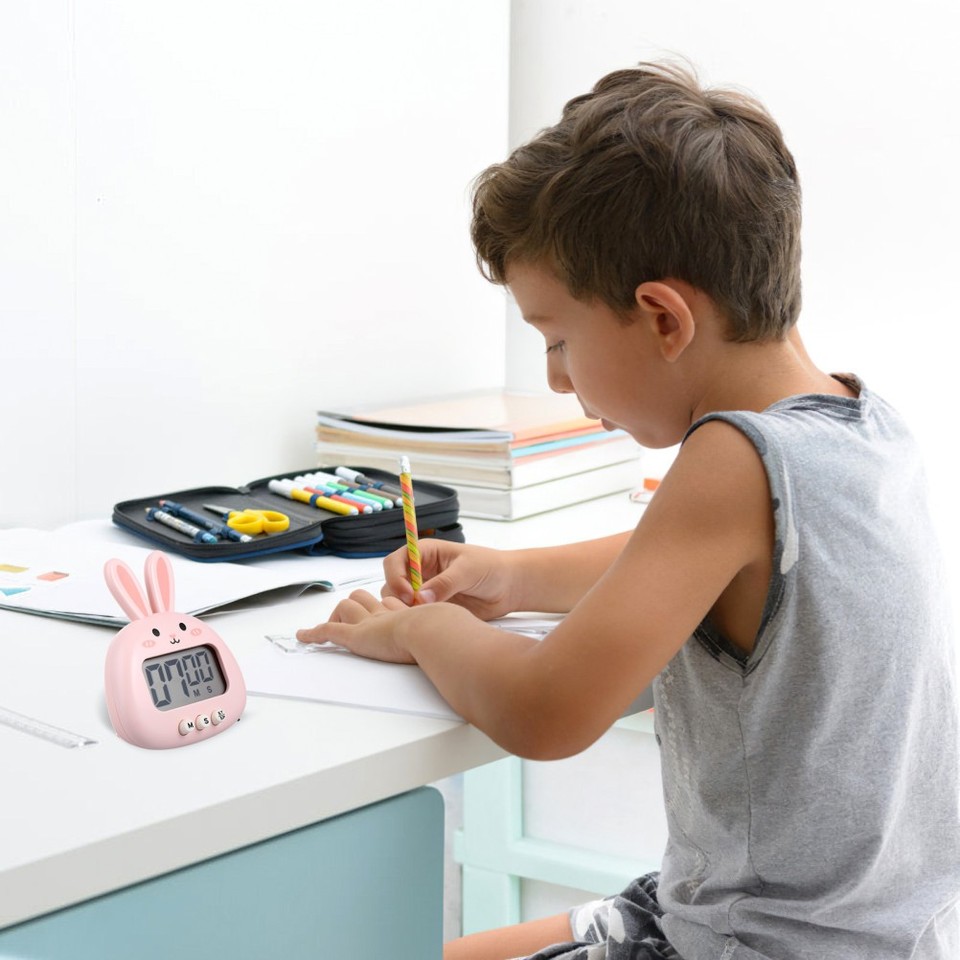 2 Pcs Electronic Timers Cartoon Bunny Digital Timers Magnetic Timers ...