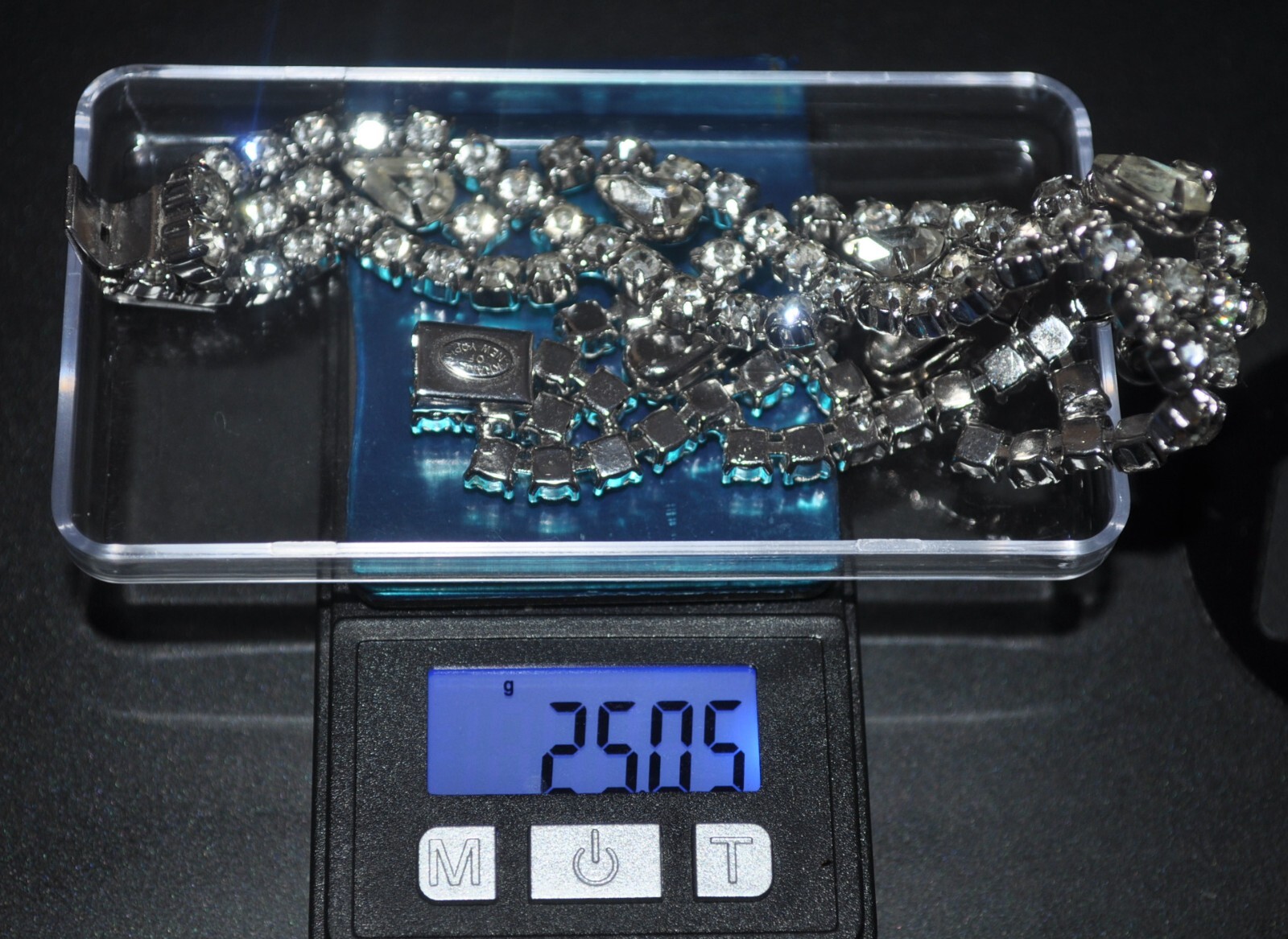 Antique 1950s KRAMER of NEW YORK rhinestone BRACELET … - Gem