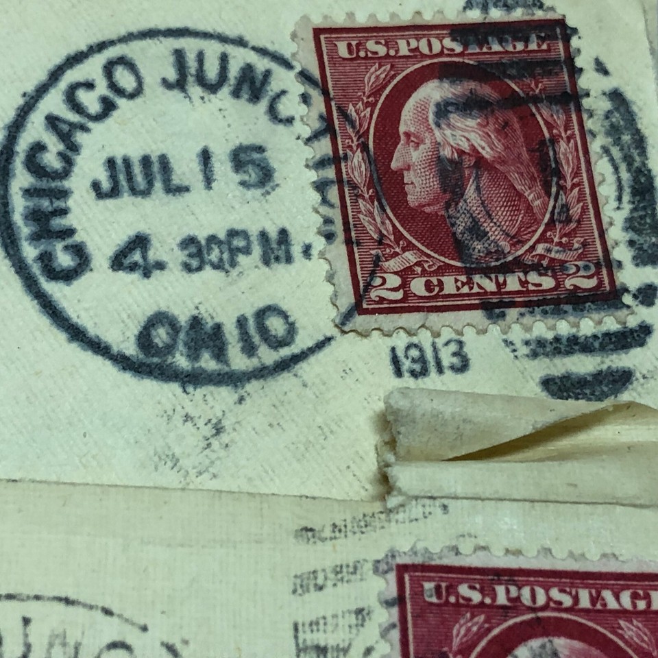 3 Vintage 1915 Chicago Junction Ohio Thad. K Martin Cover Letters ...