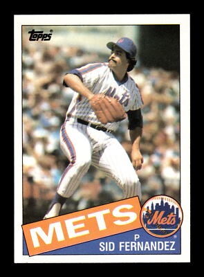 1985 Topps Baseball #649 Sid Fernandez Rookie Card RC NY New York Mets ...