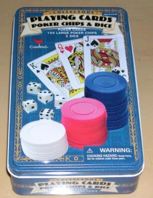 Cardinal Collectors Playing Cards, Poker Chips and Dice in Tin | eBay