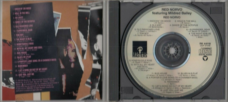 Red Norvo, Featuring Mildred Bailey by Red Norvo (CD, May-1989 ...