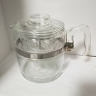 PYREX Blue Flameware 6 Cup Glass Coffee Pot Percolator Flame Ware ...
