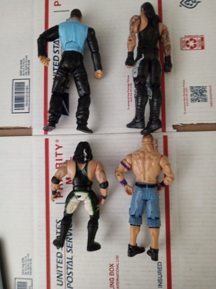 Lot Of 4 WWF WWE Wrestling Elite Vintage Action Figures See Pics Trl1 ...