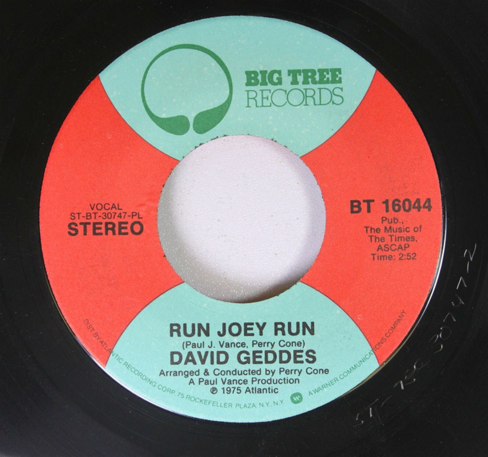 Rock 45 David Geddes - Honey Don'T Blow It / Run Joey Run On Big Tree ...