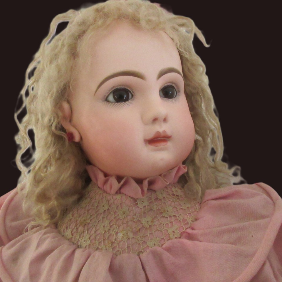 28" all original in box Bebe Jumeau Reclame size 13 closed mouth BEBE ...