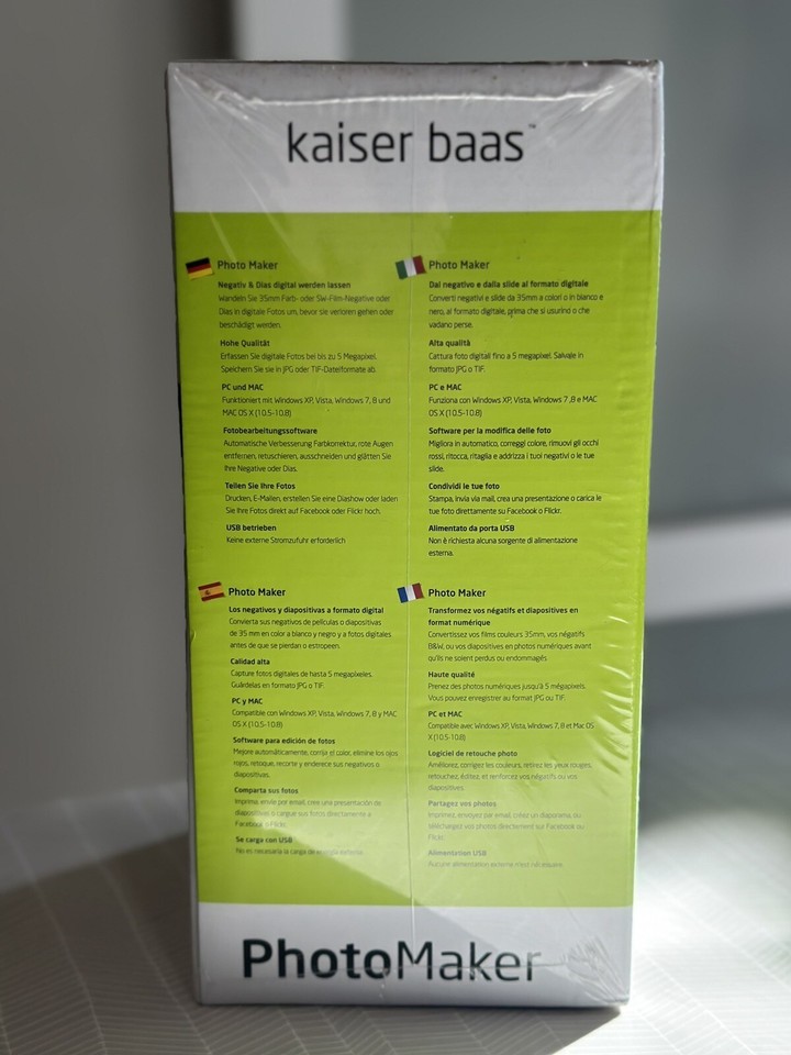 Kaiser Baas Photo Maker 35mm Slide USB Converts Slides to Digital ...