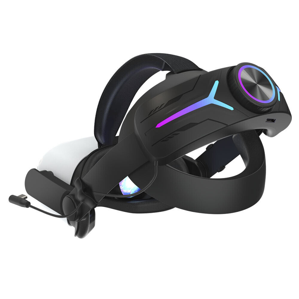 For Meta Oculus Quest 2 VR with 8000mAh Battery Elite Head Strap Band ...