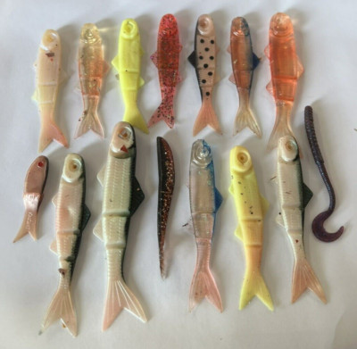 15 GUMMI FISHING LURES FIGURAL | eBay