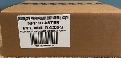2019 Panini Prizm NFL Football Blaster Box Case (20 Boxes) Brand New ...
