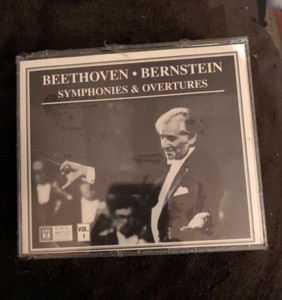 BEETHOVEN BERNSTEIN SYMPHONIES & OVERTURES 3 DISC BOX SET HERITAGE SEE ...