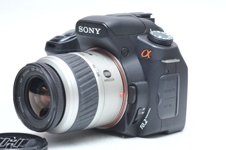 Sony Alpha A300 Digital SLR Camera W/Minolta Silver 35-80mm AF Lens | eBay