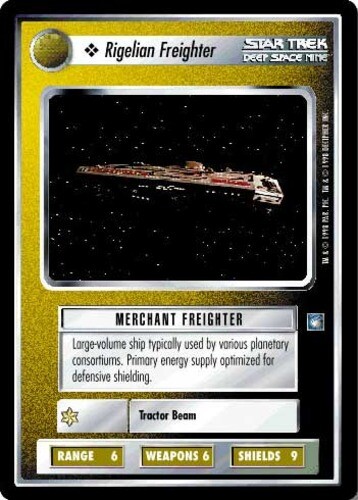 Star Trek: Rigelian Freighter [Ungraded] Deep Space Nine STCCG Decipher ...