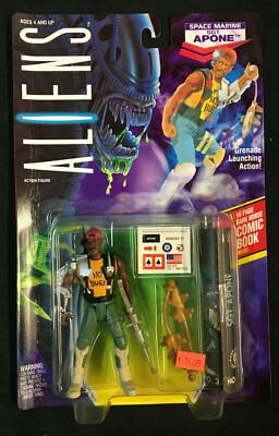 ALIENS SGT. APONE ACTION FIGURE MIB INCLUDES DARK HORSE MINI COMIC BOOK ...