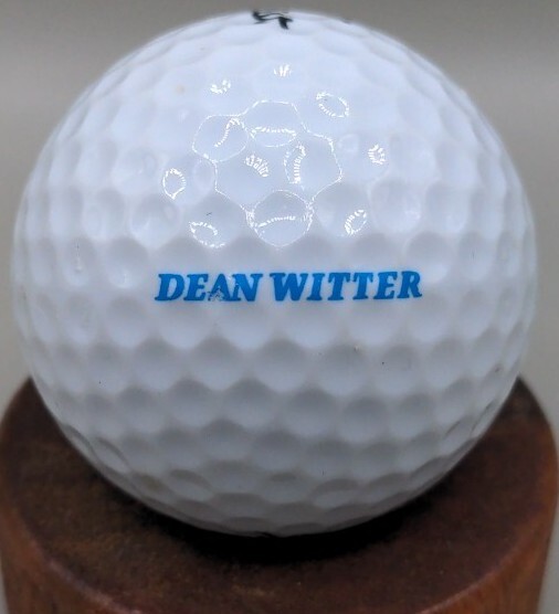 Dean Witter Logo Golf Ball Titleist Collectors Display Ball | eBay