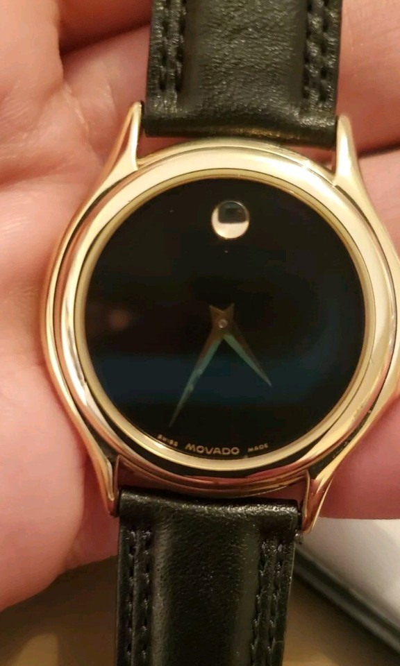 Movado Museum 87 E4 0863 Gold Tone Men's Unisex Watch Never used | eBay