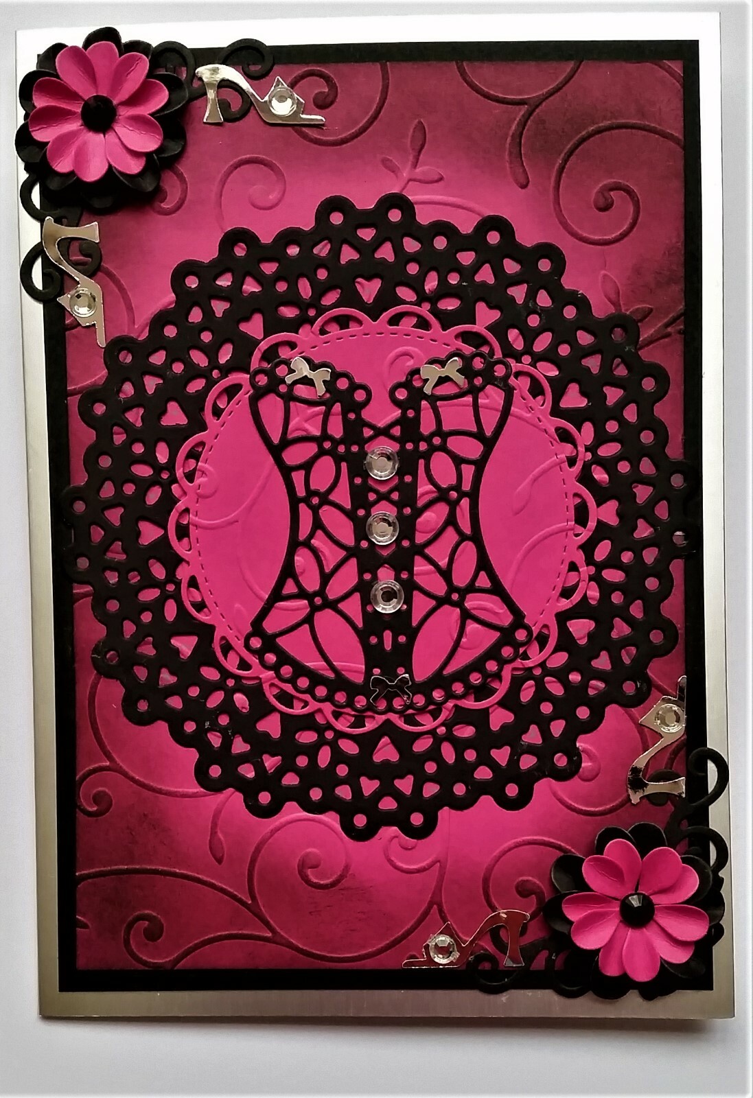 HANDMADE SEXY HOTWIFE BASQUE GREETINGS CARD / BOUDOIR BBC NAUGHTY BAD ...