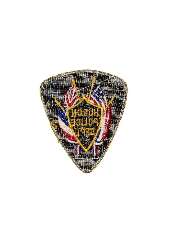 Huron South Dakota SD Police Department Shoulder Patch Vintage Obsolete ...
