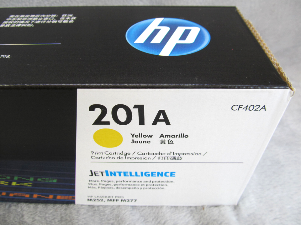 HP 201A Yellow Original LaserJet Toner Cartridge 201 A OEM CF402A ...
