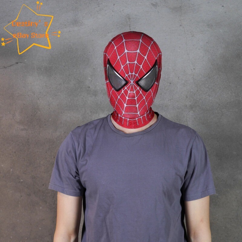 Spider Man Venom Spiderman Tobey Maguire Cosplay Props Helmet Mask ...