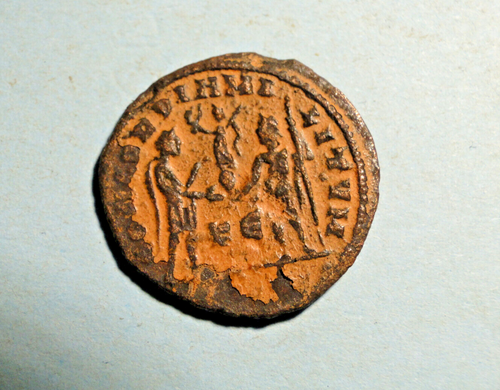 Late Roman Bronze Coin with a lovely Desert Patina, Good Detail to ...