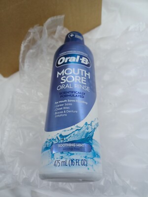 Oral-B Mouth Sore Mouthwash Special Care Oral Rinse, 475 mL (16 fl oz ...