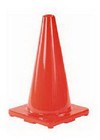 18in Orange Safety Cone; 1 Piece Molded To Prevent Cracking & Peeling ...