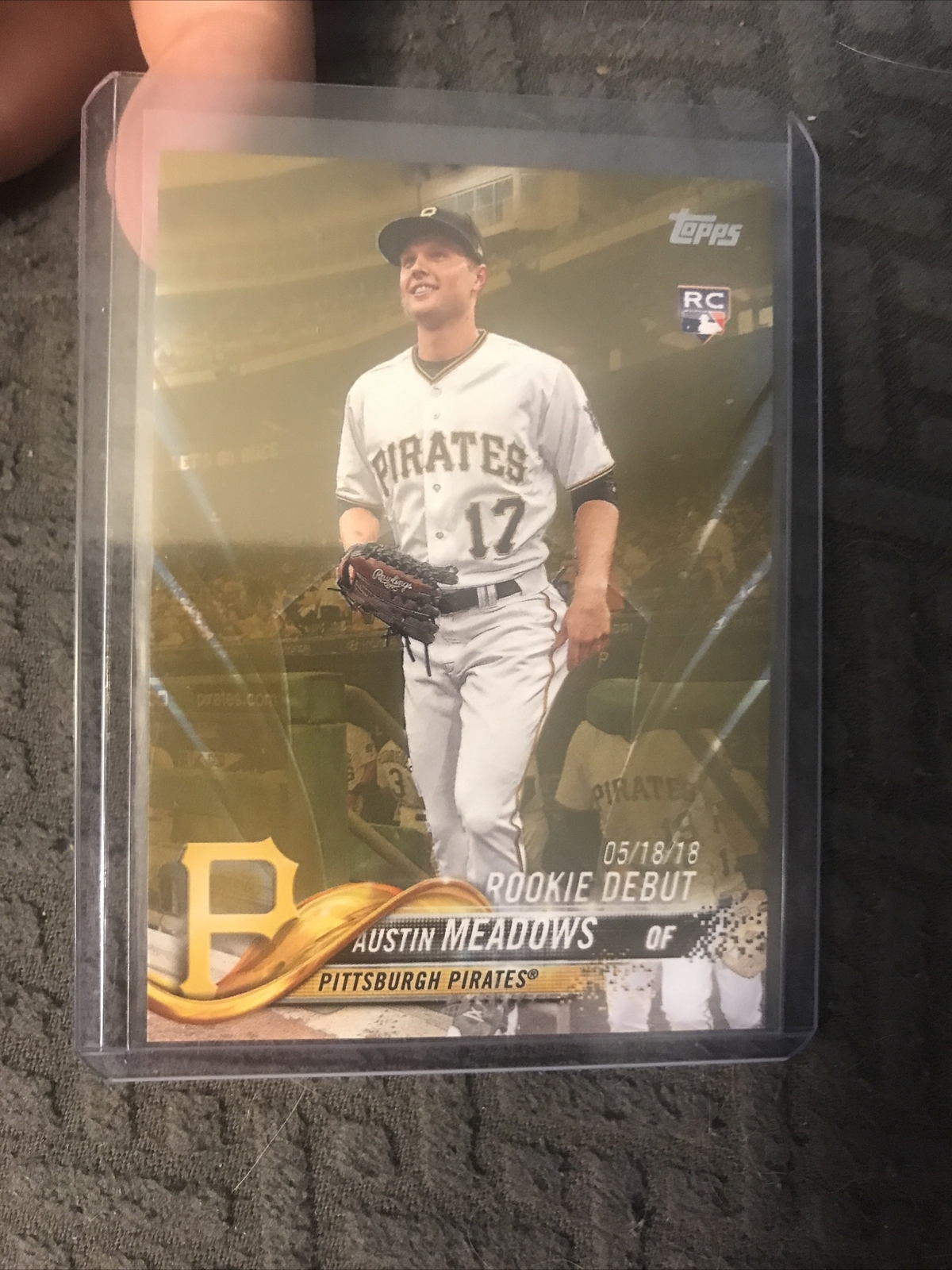 2018 Topps Update #US130 Austin Meadows rookie debut Gold RC card /2018 ...