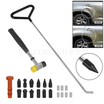 14pc Paintless Dent Repair Rod Kit Auto Dent Removal Tools Car Dent ...